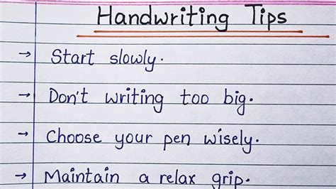 How To Improve Handwriting Practical Tips Step By Step Tips And Tricks On Handwriting