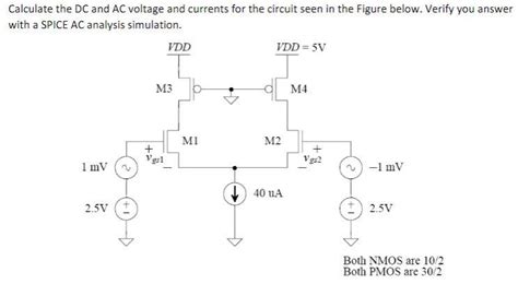 Solved Calculate The DC And AC Voltage And Currents For The Chegg Com