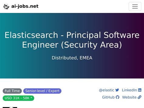 [hiring] elasticsearch principal software engineer security area
