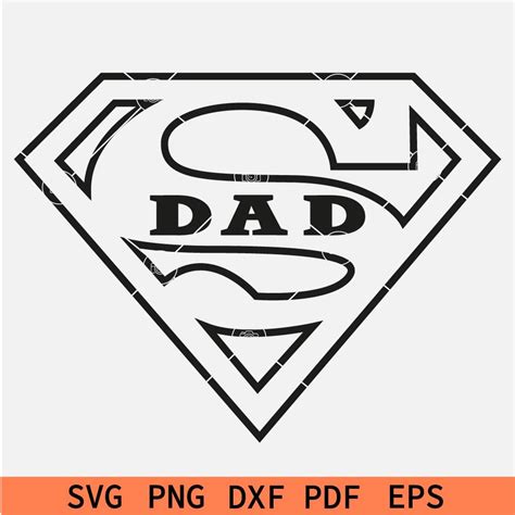 Super Hero Logo Dad Svg Super Dad Svg Dad Inside Superhero Logo Svg