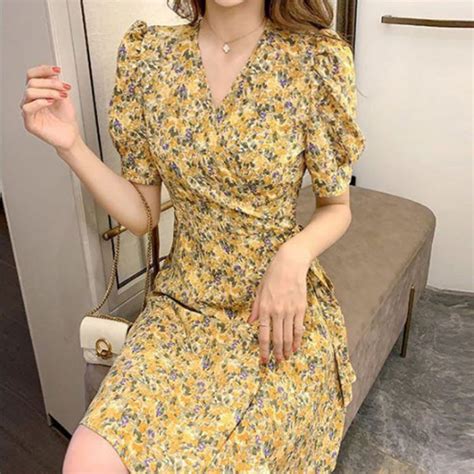 다파라뽐 여름 원피스 꽃무늬 플로랄 보헤미안 에스닉 랩 바캉스룩 휴양지 호캉스