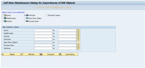 RSTCIMP SAP Tcode Importance Of BW Object