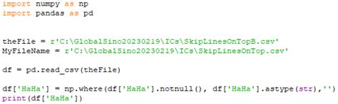 Skipreplace Empty Cellsnan Value From Dataframecsv File