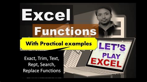 Exact Trim Text Rept Search Replace Functions How To Use Excel