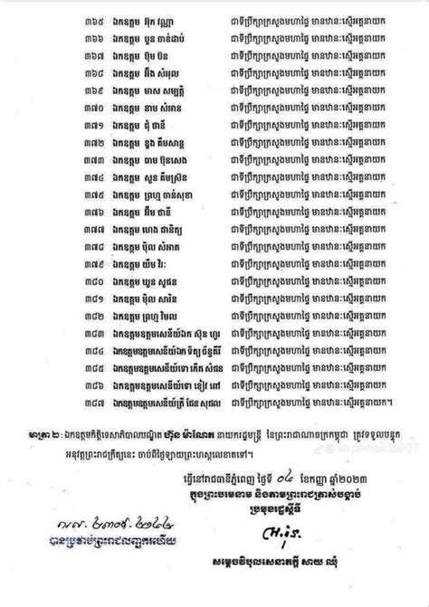 ព្រះរាជក្រិត្យ ផ្តល់ឋានៈ តែងតាំងទីប្រឹក្សាក្រសួងមហាផ្ទៃ ចំនួន ៣៨៧ រូប សារព័ត៌មាន នគរវត្ត