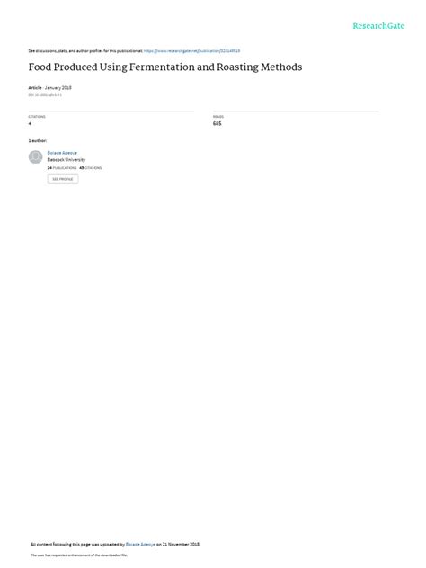 Foodproducedusingfermentationandroastingmeth Pdf