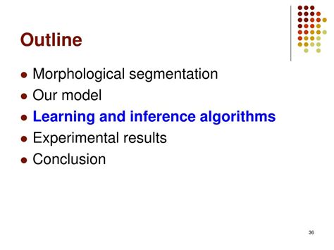 Ppt Unsupervised Morphological Segmentation With Log Linear Models