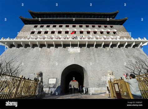 241226 Beijing Dec 26 2024 Xinhua A Visitor Takes Photos Of The Zhengyangmen