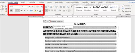 Como Fazer Sumário no Word Passo a Passo Guia Completo Ninja do