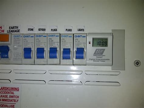 Geyser Timer Installation