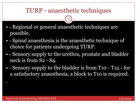 Transurethral Resection Of The Prostate Pptx Surgery Medical Health