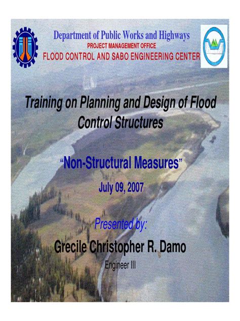 Non Structural Measures On Fc Pdf Flood Water
