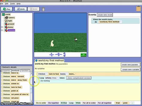 Programming With Alice Loops And Ifelse Youtube