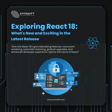 Synswift Infotech On Linkedin React18 Frontenddevelopment Webdevelopment Javascriptframeworks