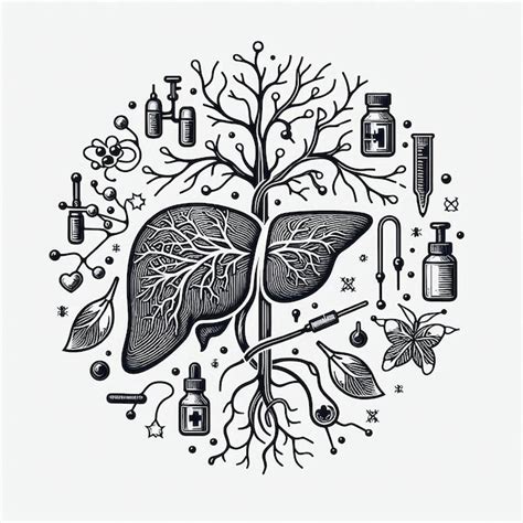 Premium Vector Liver Support System Silhouette Line Art Vector