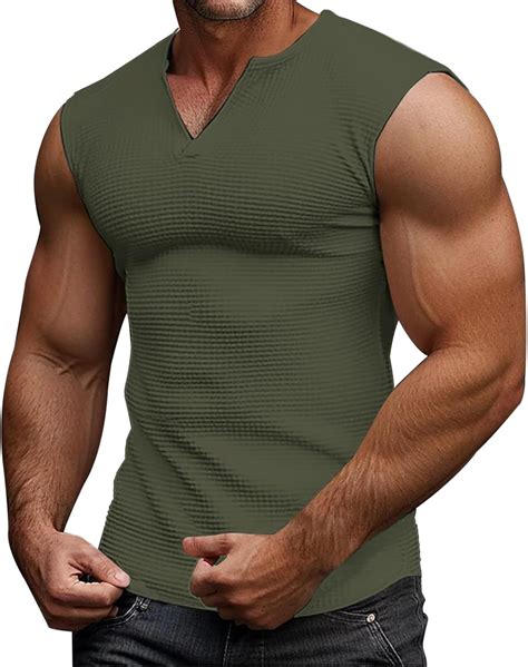 Herren Shirts Kurzärmelig Workout Tank Top Strand Tank Tops Für