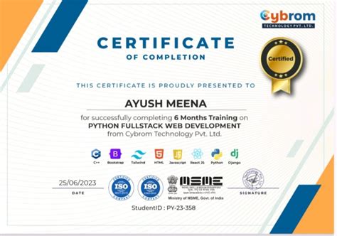 Fullstackdeveloper Python Cybrominstitute Webdevelopment Aws Techskills Ayush Meena
