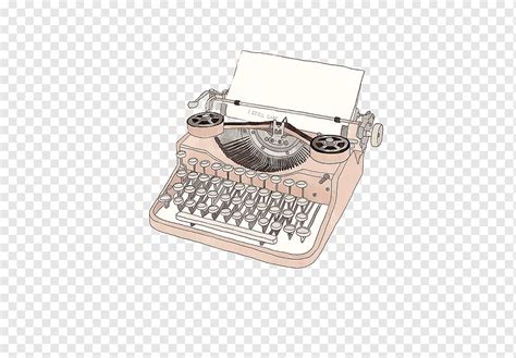 타자기 종이 그리기 가방 빈티지 잉크 사진술 일러스트 레이터 Png Pngwing