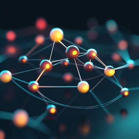 3d Topology Icon Layout Of Network Nodes Illustration Logo Premium Ai