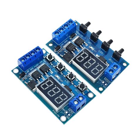 Cycle Timer Delay Switch Circuit Board Timing Control Module Diy Dc 12v 24v Dual Mos Led 