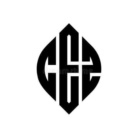 Cez Circle Letter Logo Design With Circle And Ellipse Shape Cez Ellipse Letters With