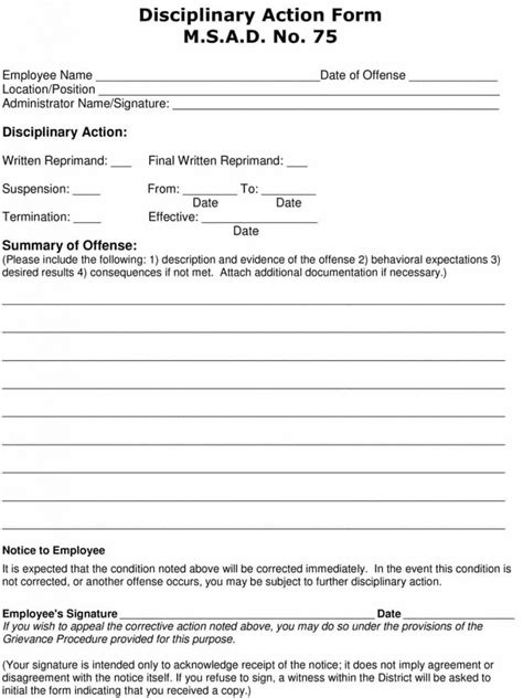 Free Printable Employee Write Up Form Free Templates 2024