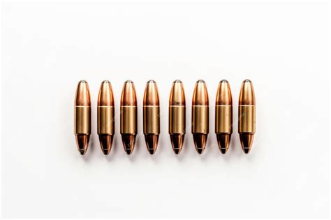 Premium Ai Image The Lethal Arsenal A Closeup Of 9mm Pistol Bullets