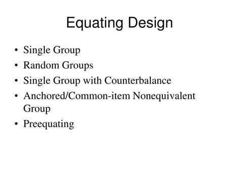 Ppt Test Equating Powerpoint Presentation Free Download Id4400789