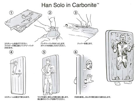 Star Wars Han Solo Frozen In Carbonite Inflatable Costume The Green Head
