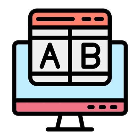 Premium Vector Ab Testing Vector Icon Design Illustration