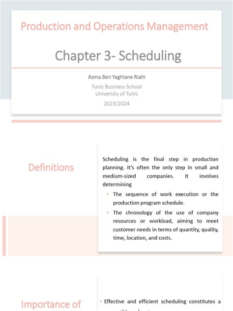 Chapter 3 Scheduling Pdf Scheduling Computing Applied Mathematics