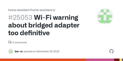Wi Fi Warning About Bridged Adapter Too Definitive · Issue 25053