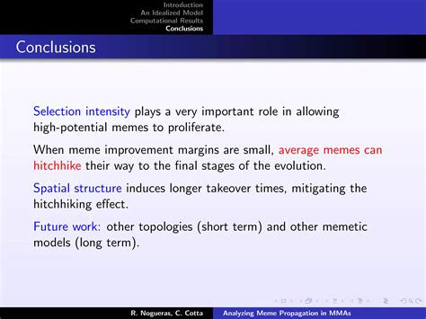 Analyzing Meme Propagation In Multimemetic Algorithms Ppt