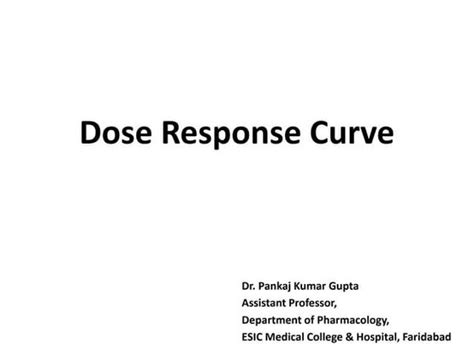 Dose Response Relationship Pptx