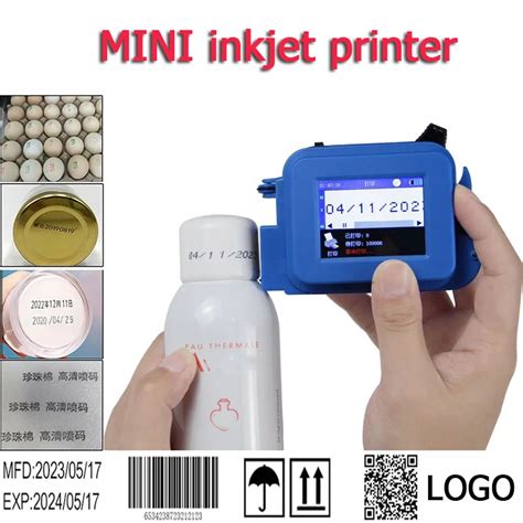 Mini Hand Held Inkjet Printer Small Portable Inkjet Printer Production Date Qr Code Intelligent
