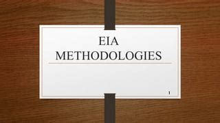 EIA METHODOLOGIES Pptx