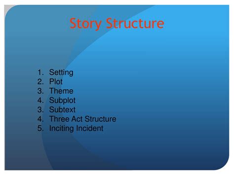 PPT Story Structure PowerPoint Presentation Free Download ID 9546470