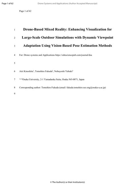 Pdf Drone Based Mixed Reality Enhancing Visualization For Large