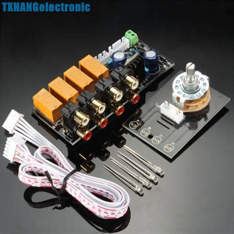 audio input signal selector relay board signal switching amplifier