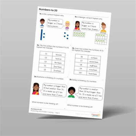 Year 2 Numbers To 20 Reasoning And Problem Solving 2 Resource Classroom Secrets