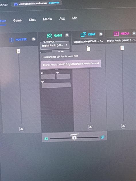 my sonar audio option not showing up anymore what do i do r steelseries