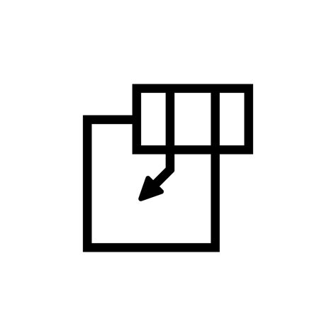 Insert Cell Row Vector Icon Illustration 23197844 Vector Art At Vecteezy