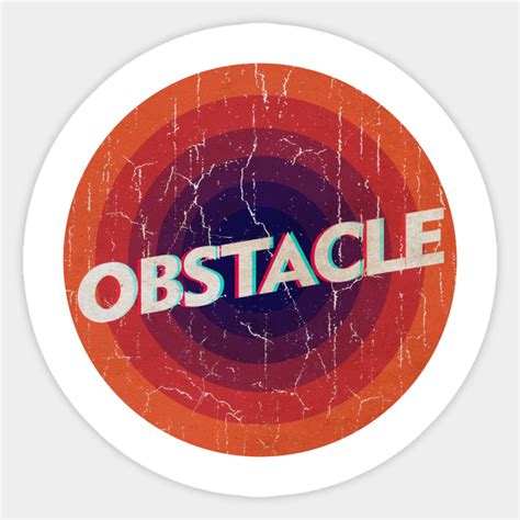Obstacle Circle Vintage Obstacle Sticker Teepublic