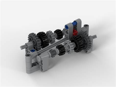 Lego Moc Compact 5 Speed Gearbox By Dubby Rebrickable Build With Lego
