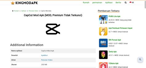 Cap Cut Pro Mod Apk Terbaru Android