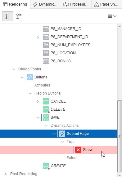 Oracle Application Express 18 Creating Dynamic Actions