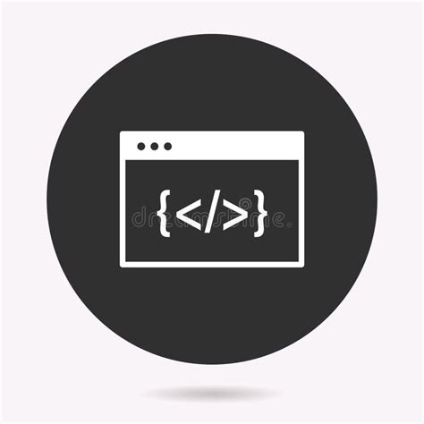 Programming Vector Icon Illustration Isolated Simple Pictogram Stock Vector Illustration