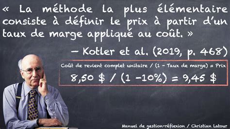 Le Calcul Du Prix De Vente Selon La Méthode Du Coût Majoré Dun