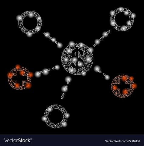 Flare Mesh 2d Financial Medical Relations Vector Image