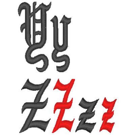 Scroll Font Embroidery Designs Etsy